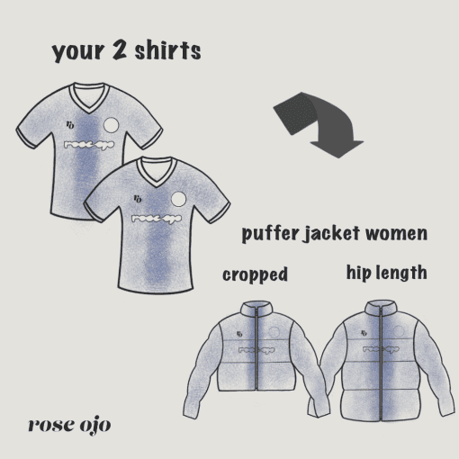 Custom Puffer Jacket – WOMEN | ROSE OJO - REWORKED CLOTHES